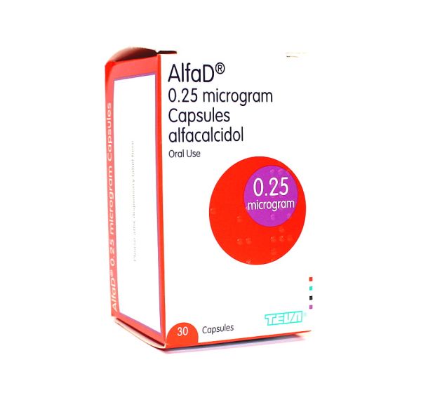 Alfacalcidol 250nanogram capsules (30 Cap(s))