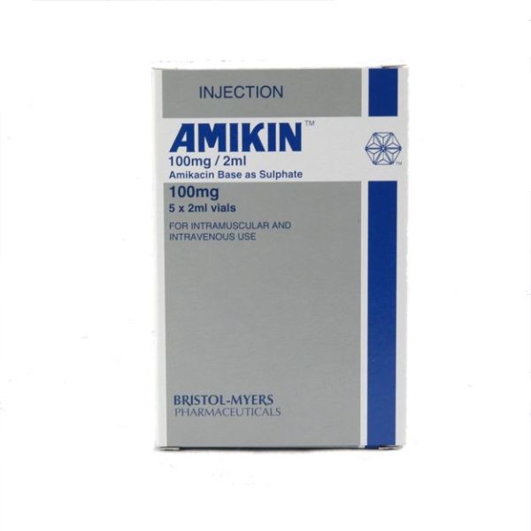 Amikin 100mg/2ml solution for injection vials 5 vial (Wholesale)