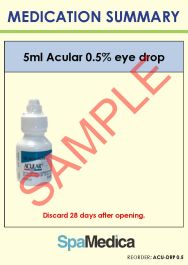 Acular 0.5% eye drops (5 ml) (100) Flyers