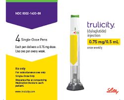 Trulicity 0.75mg/0.5ml solution for injection pre-filled pen 4 pre ...