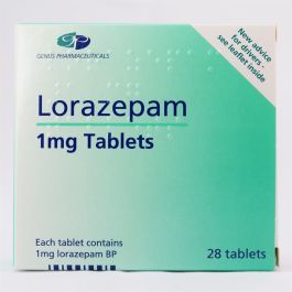 Lorazepam 1mg tablets 28 tablet (Blue Tablets)