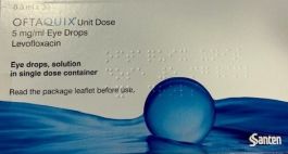 Oftaquix 5mg/ml eye drops 0.3ml unit dose 30 unit dose